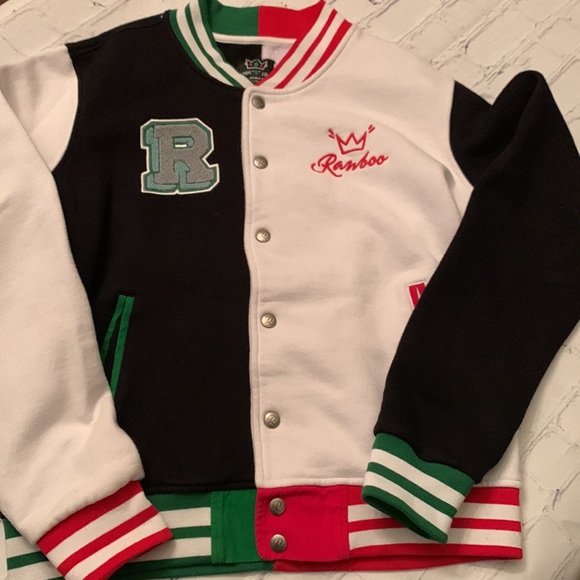 ranboo | Jackets & Coats | Multicolor Letterman Bomber Ranboo Varsity Jacket | Poshmark